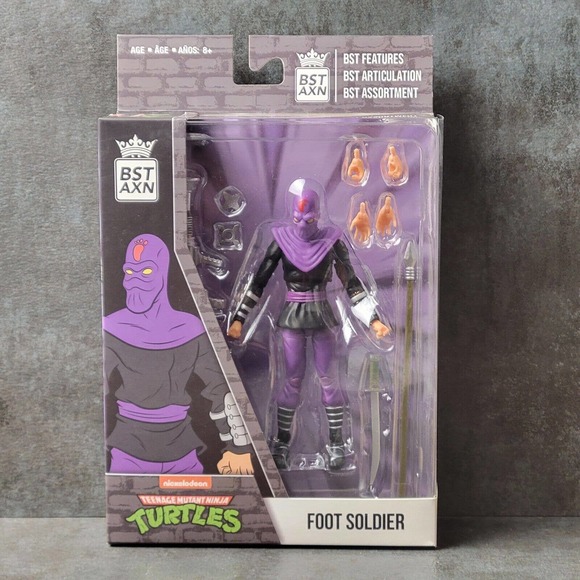 The Loyal Subjects | Toys | Bst Axn Tmnt Foot Soldier 5 Action Figure ...